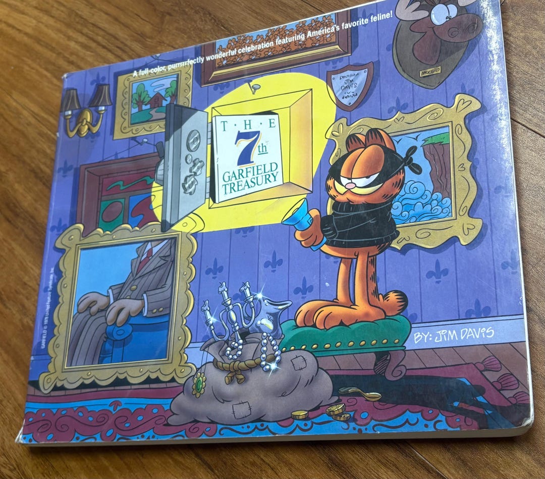 Garfield 1993 Book. the 7th Garfield Treasury Comic Book - Etsy