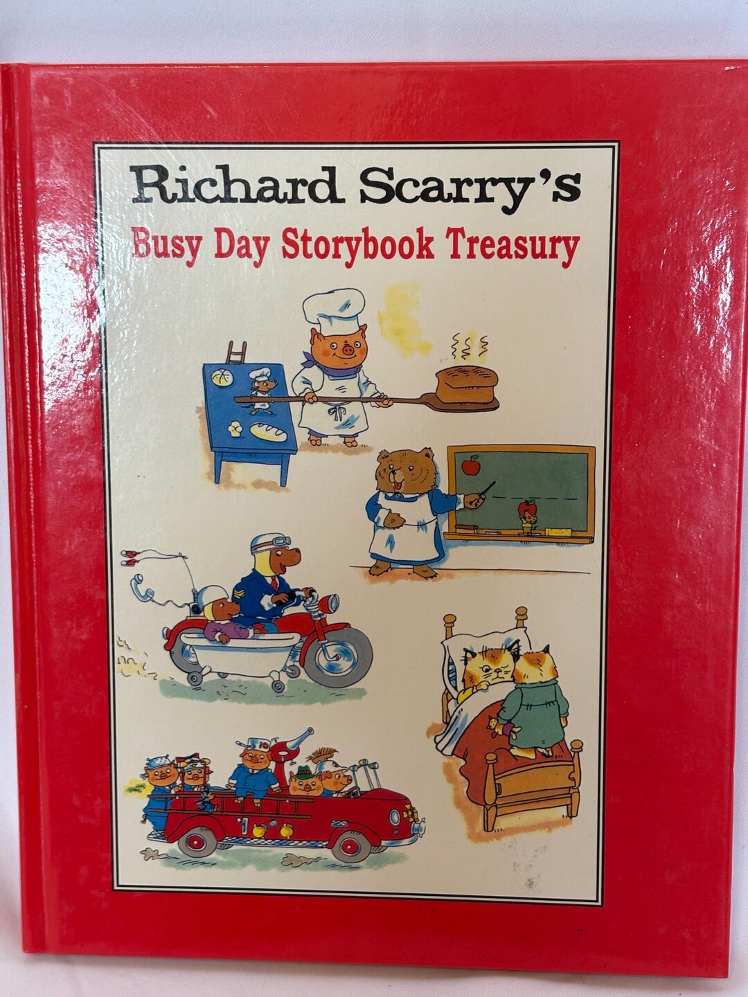 Richard Scarrys Busy Day Storybook Treasury Vintage Children’s Book ...