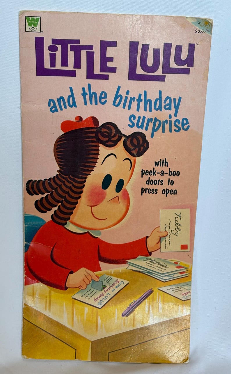 Little Lulu and the Birthday Surprise Vintage Children’s Book 1973 - Etsy