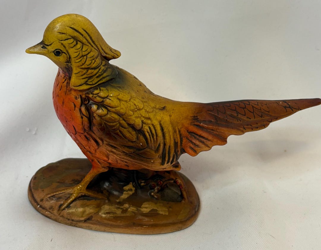 Napco Golden Pheasant Figurine Figure Vintage Boho - Etsy