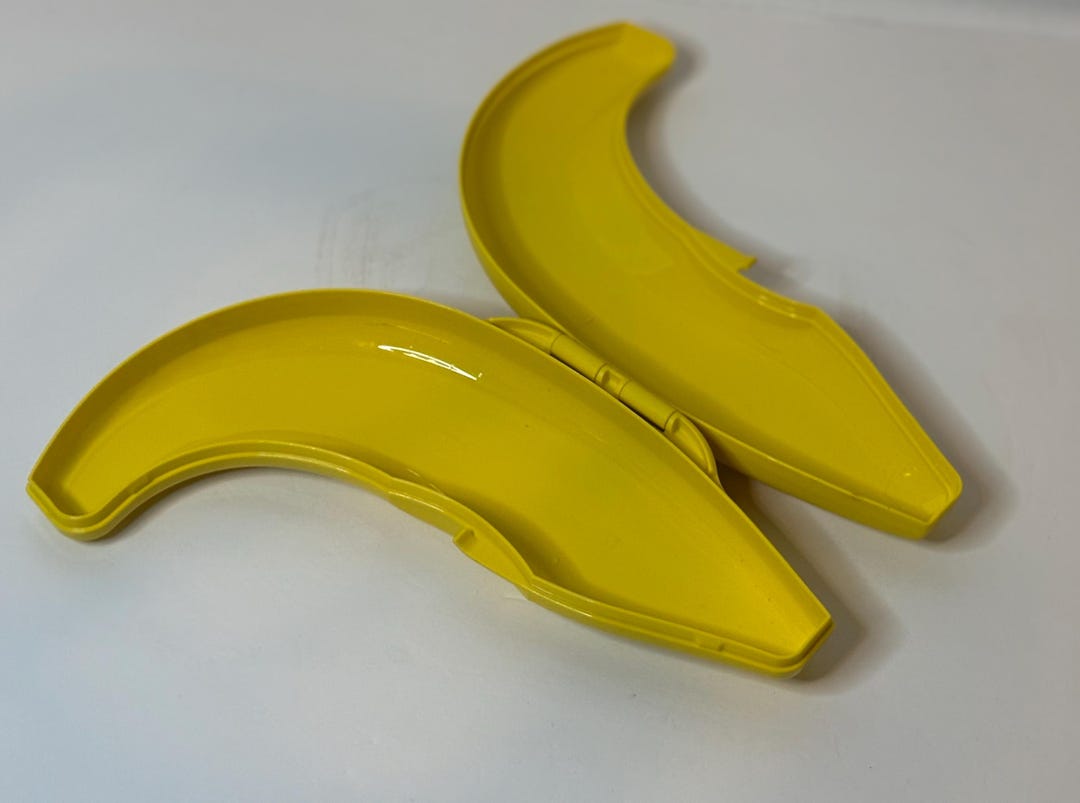 Tupperware Yellow Banana Keeper - Etsy