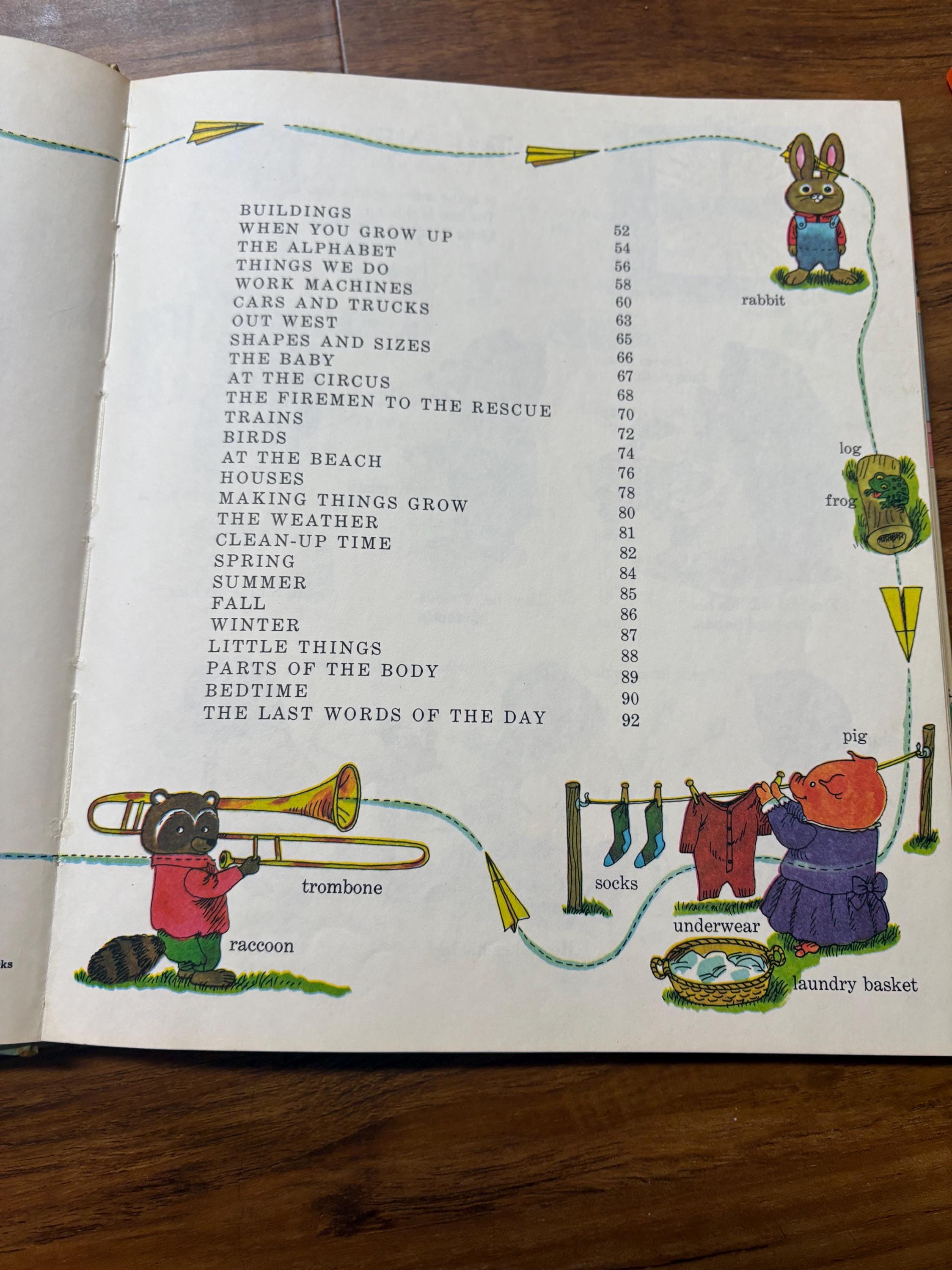 1974 the Best Word Book Ever by Richard Scary Hardcover Homeschool - Etsy