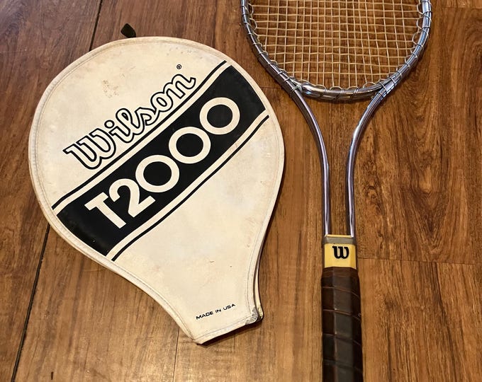 Wilson Vintage Tennis Racquet With Case T2000 4 3/8 Light - Etsy