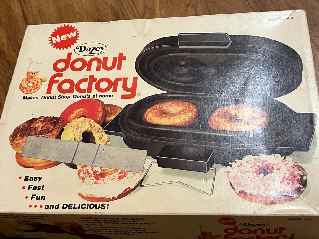 Rare 1977 Vintage Dazey Donut Factory DF2 Original Box & Recipes - Etsy