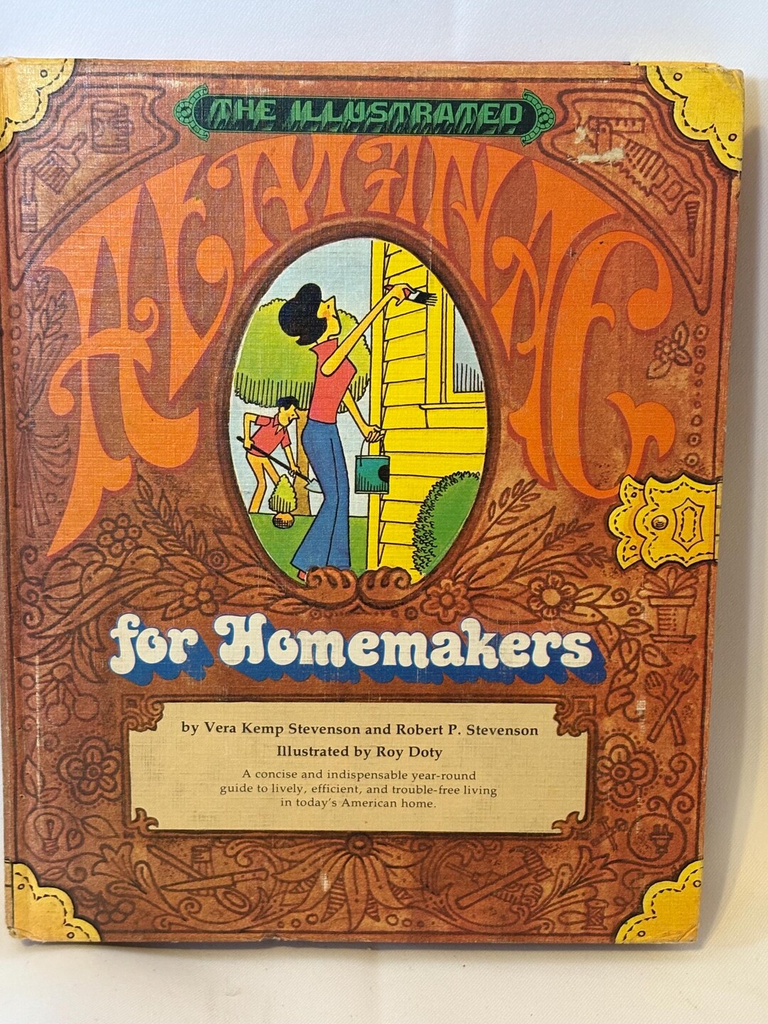 1974 the Illustrated Almanac for Homemakers Hardcover Book Cottage Core ...