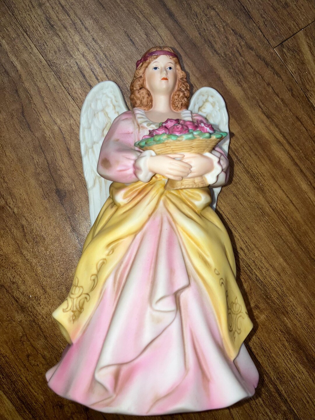 Rare Vintage Homco Home Interiors Angel With Roses 6 Inch - Etsy