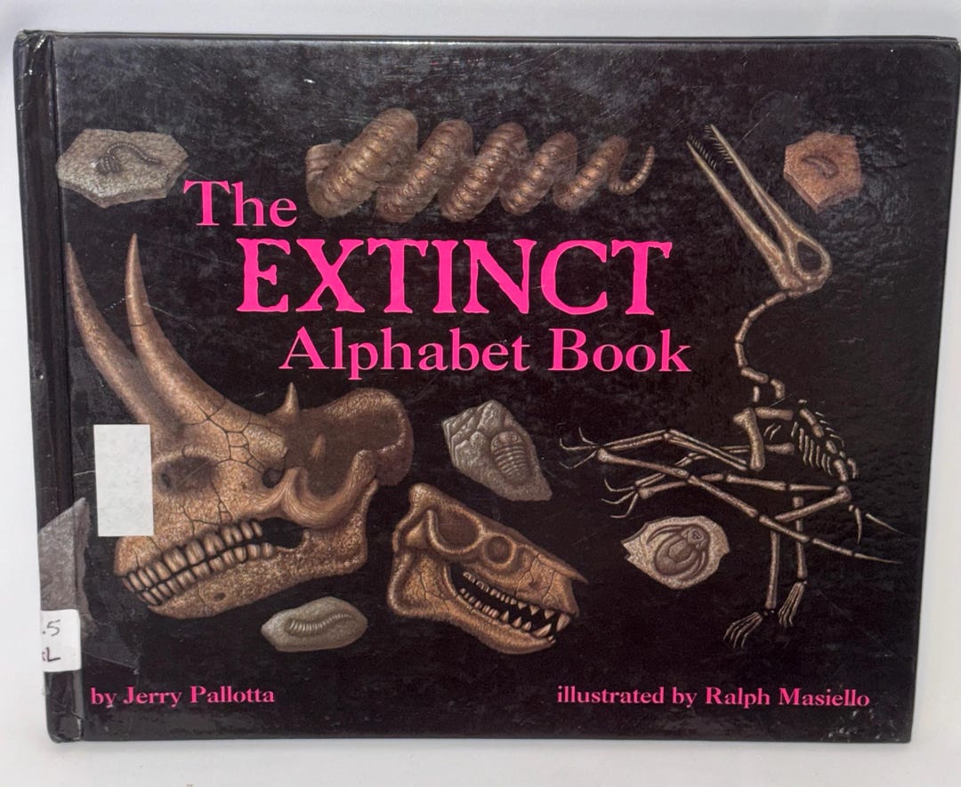 1993 the Extinct Alphabet Book Harcover Vintage Children’s Books - Etsy
