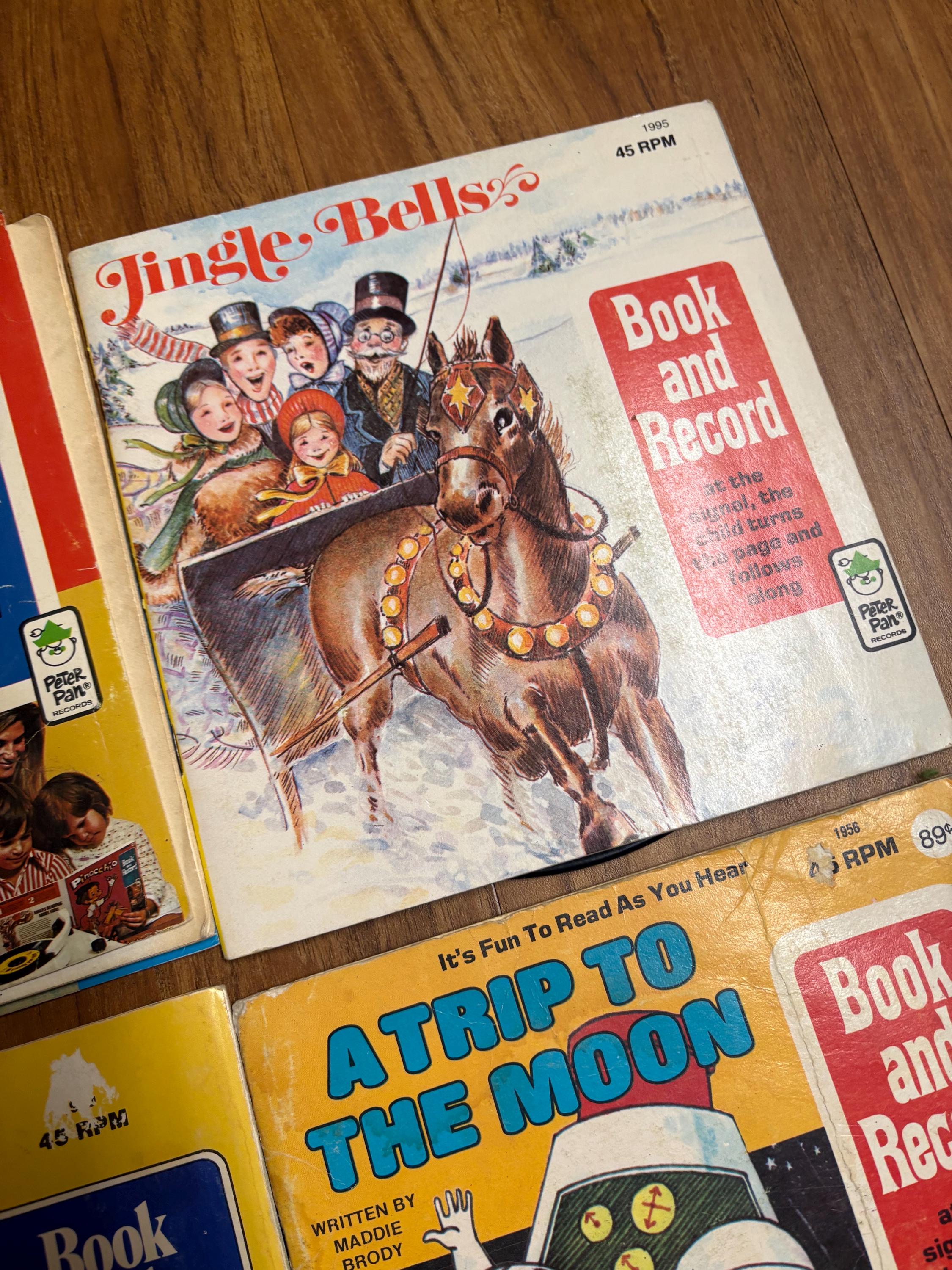 Vintage Lot of 9 Children’s Book & Record Peter Pan - Etsy