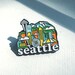 Seattle Enamel Lapel Pin | Etsy
