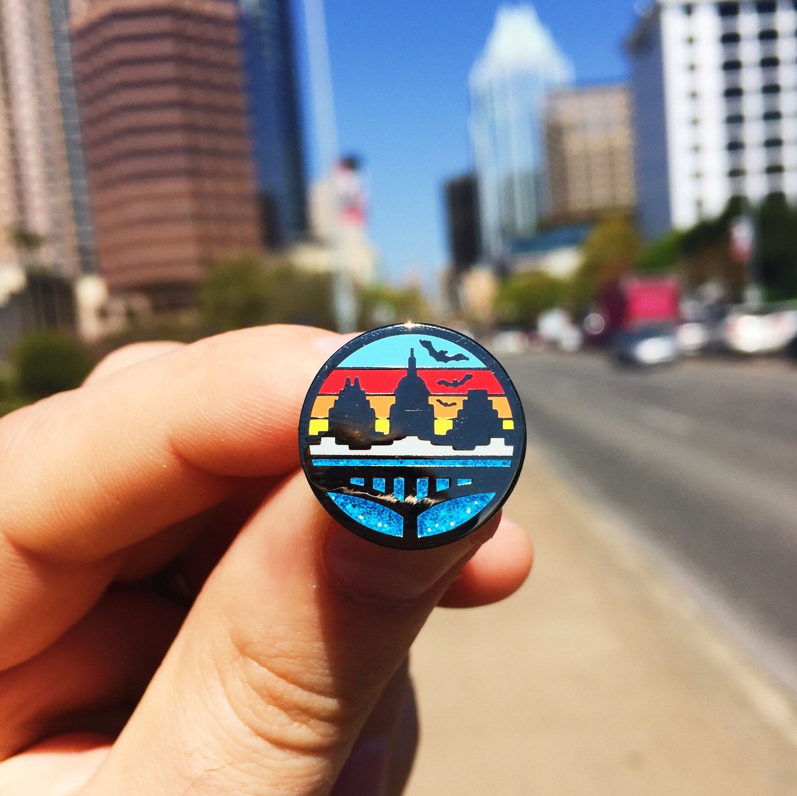 Austin Hard Enamel Lapel Pin - Etsy