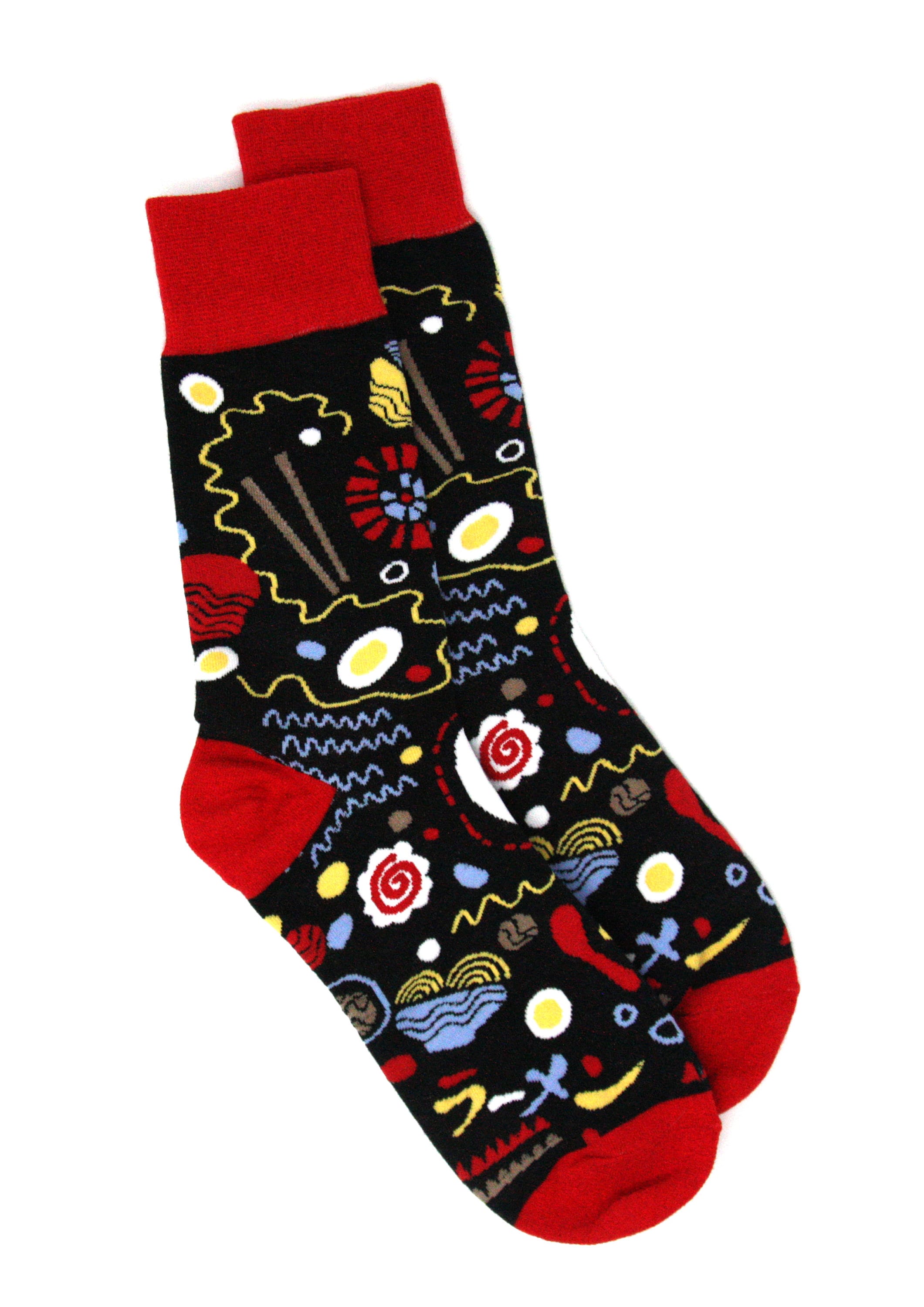 Ramen Socks: Fun Cotton Calf High Socks - Etsy