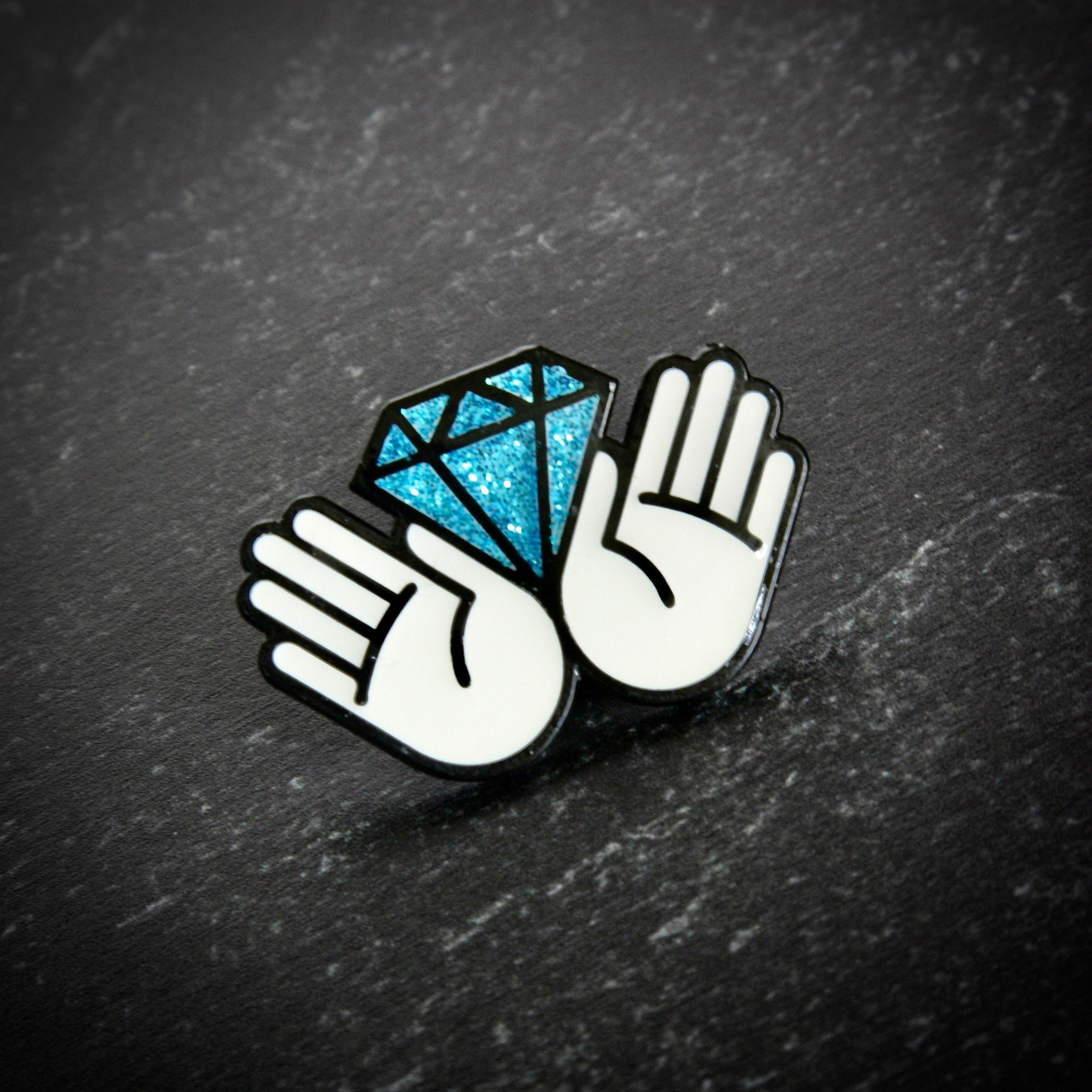 Diamond Hands - Enamel Pin - Etsy