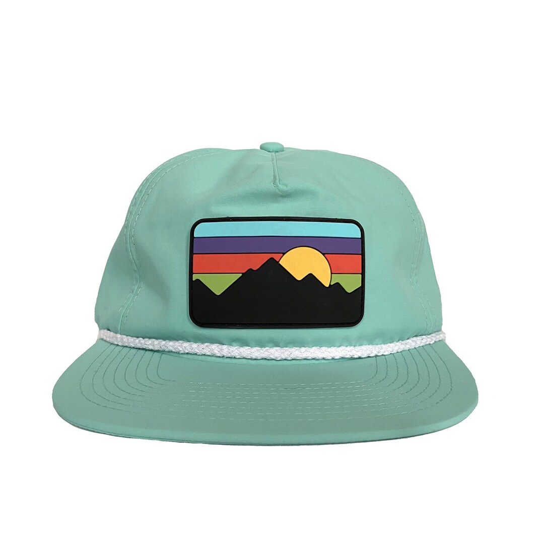 Mountain Top- Waterproof Snapback Hat - Etsy