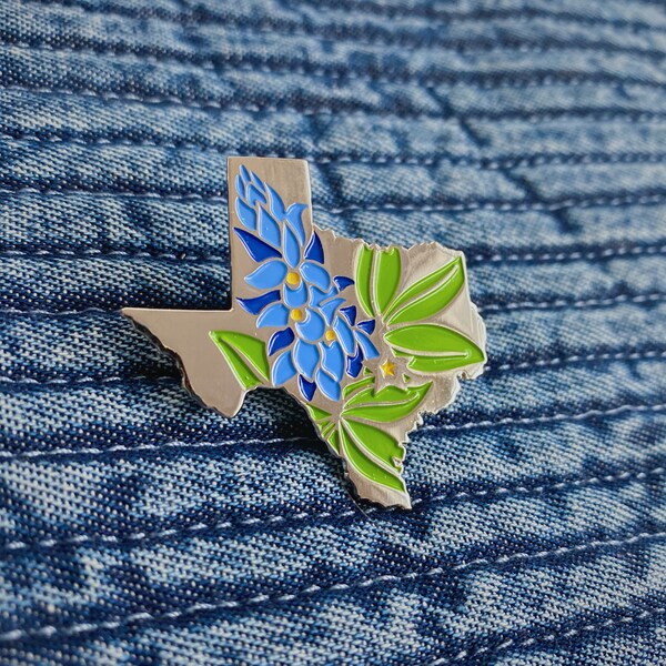 Texas Enamel Pin - Etsy
