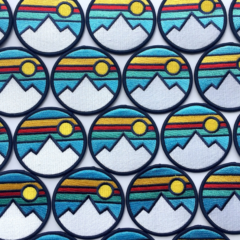 Mountain Embroidered Patch 2.5 - Etsy