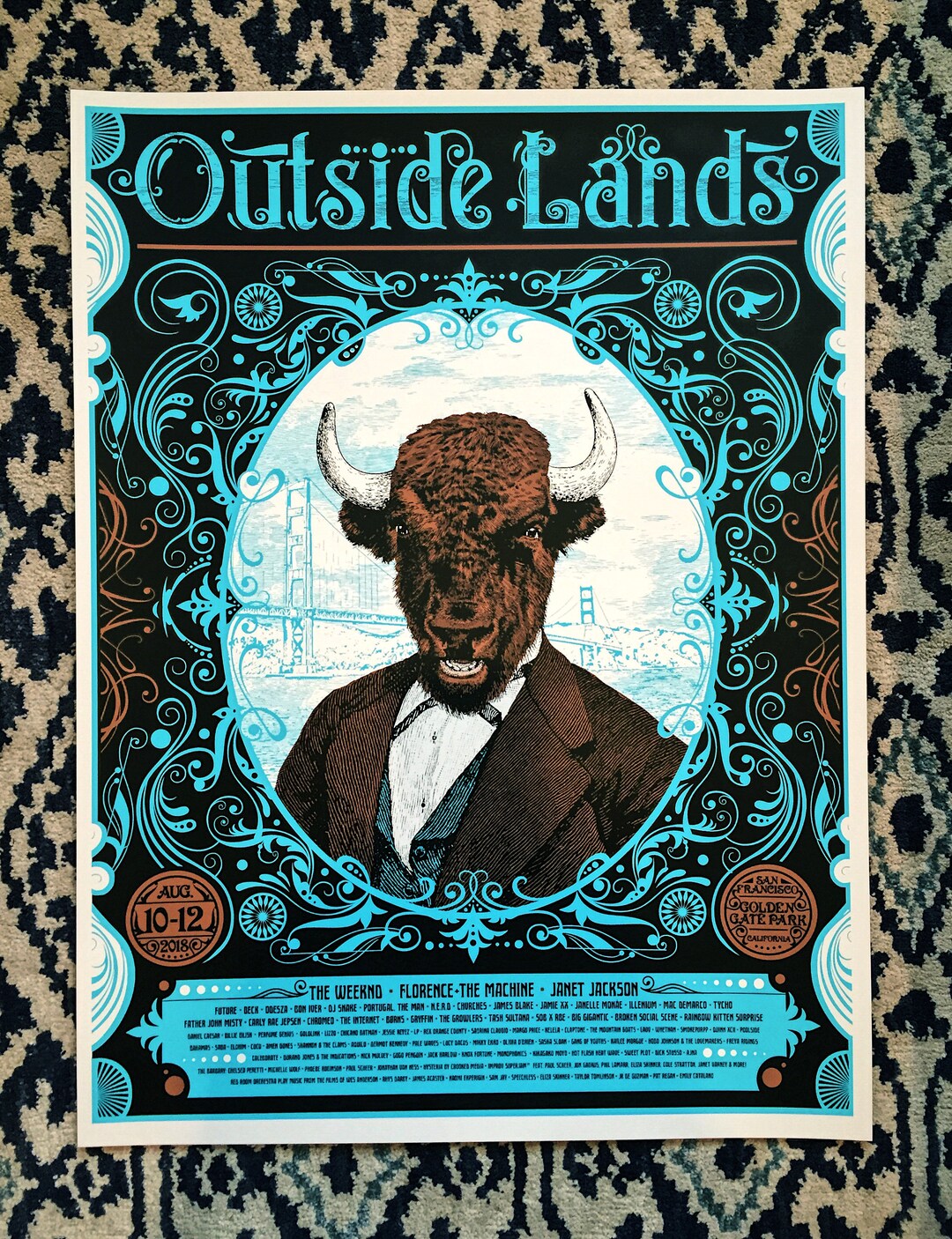 Outside Lands 2018 - Official Poster - Etsy