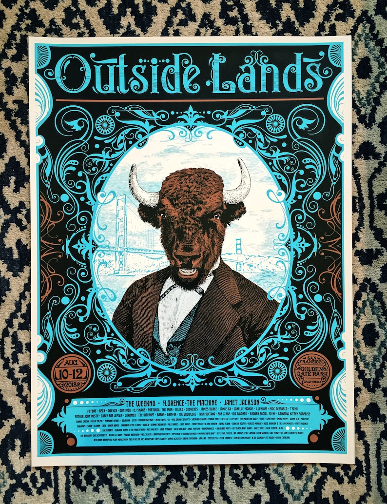 Outside Lands 2018 Official Poster | Etsy