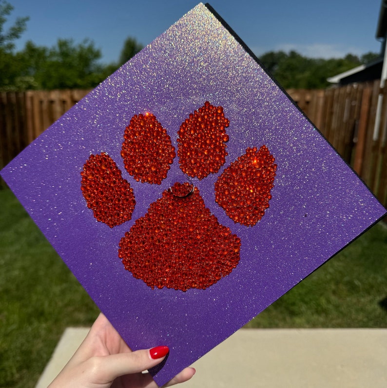 Custom Rhinestone Graduation Cap Topper LOGO ONLY - Etsy
