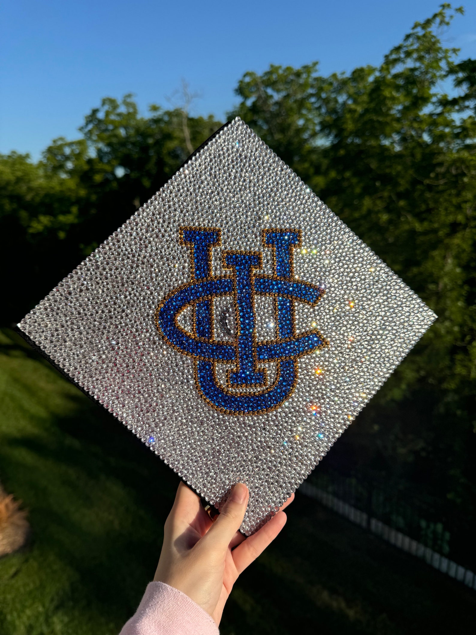 Custom Rhinestone Graduation Cap Topper - Etsy