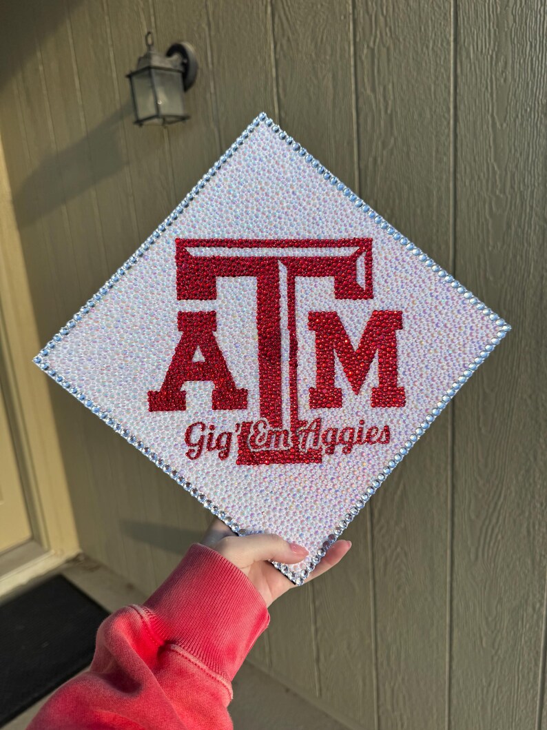 Custom Rhinestone Graduation Cap Topper - Etsy