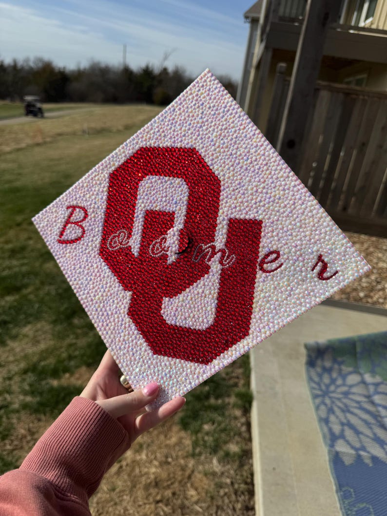Custom Rhinestone Graduation Cap Topper - Etsy