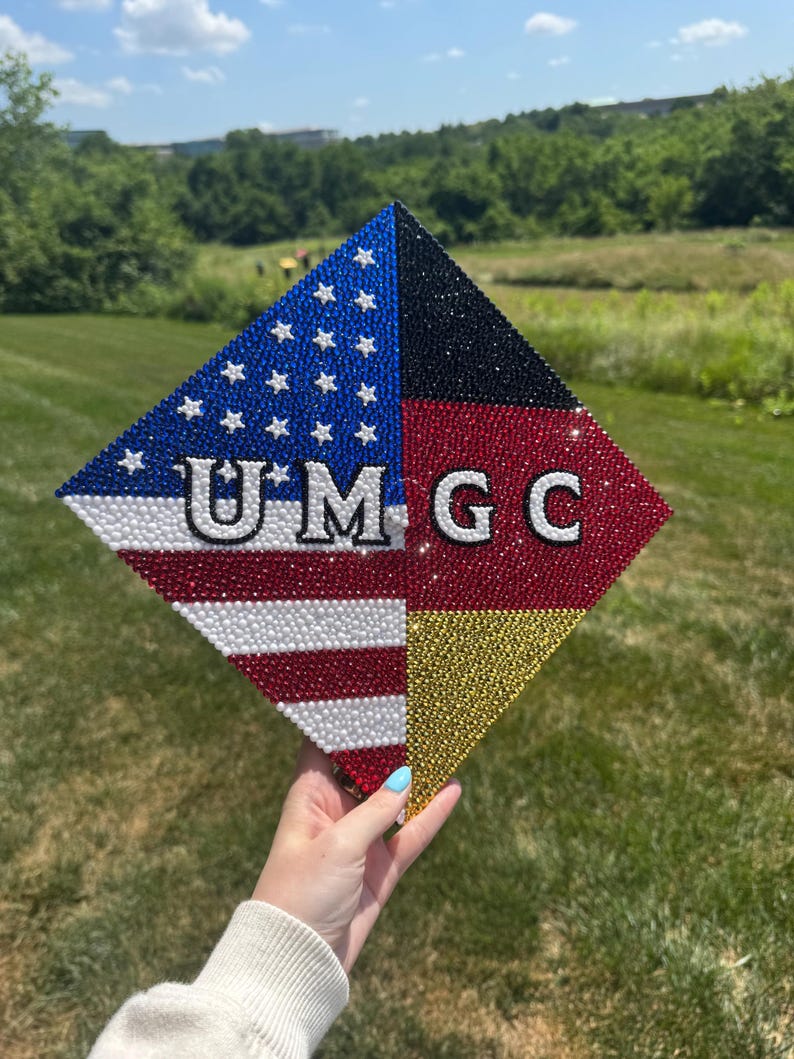 Custom Rhinestone Graduation Cap Topper - Etsy