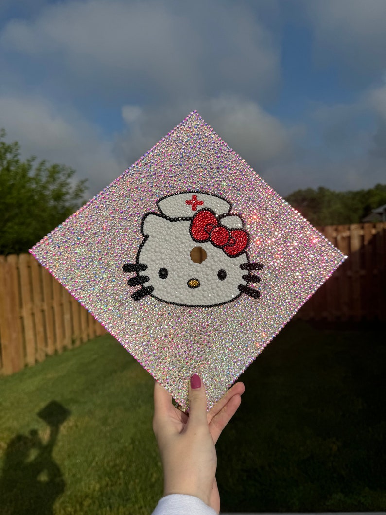 Custom Rhinestone Graduation Cap Topper - Etsy