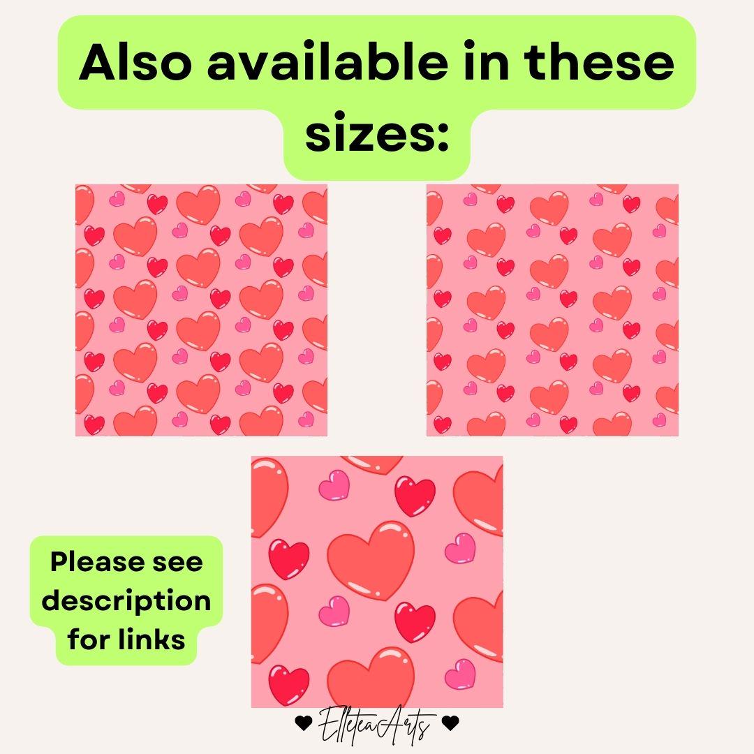 Cute Pink Valentine Hearts Seamless Pattern Seamless File Digital ...