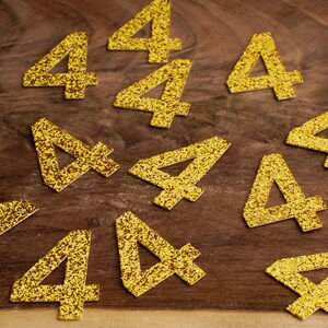 4th Birthday Confetti | 4th Anniversary Confetti | Glitter Party ...