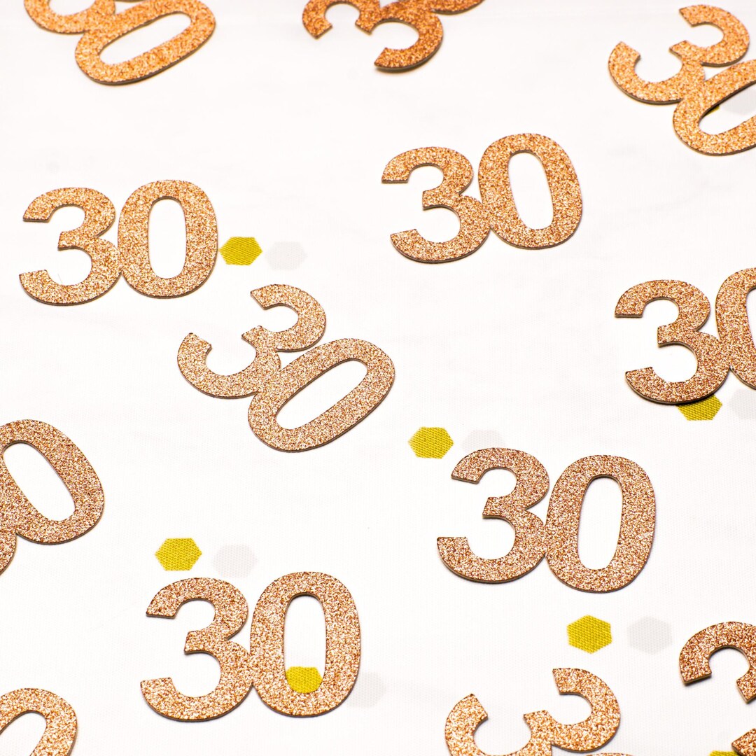 30th Birthday Confetti | 30th Anniversary Confetti | Glitter Party ...