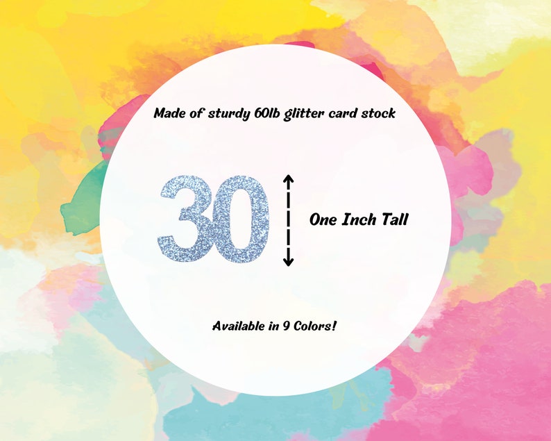 30th Birthday Confetti | 30th Anniversary Confetti | Glitter Party ...