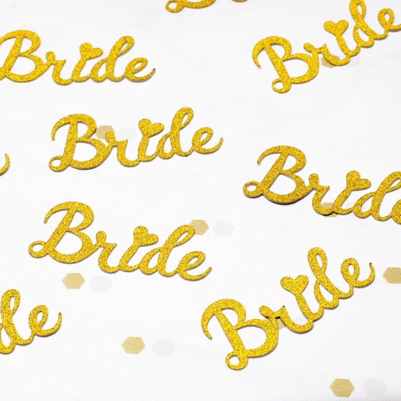 Custom Wedding Confetti | Bridal Shower Confetti | Glitter Bachelorette ...