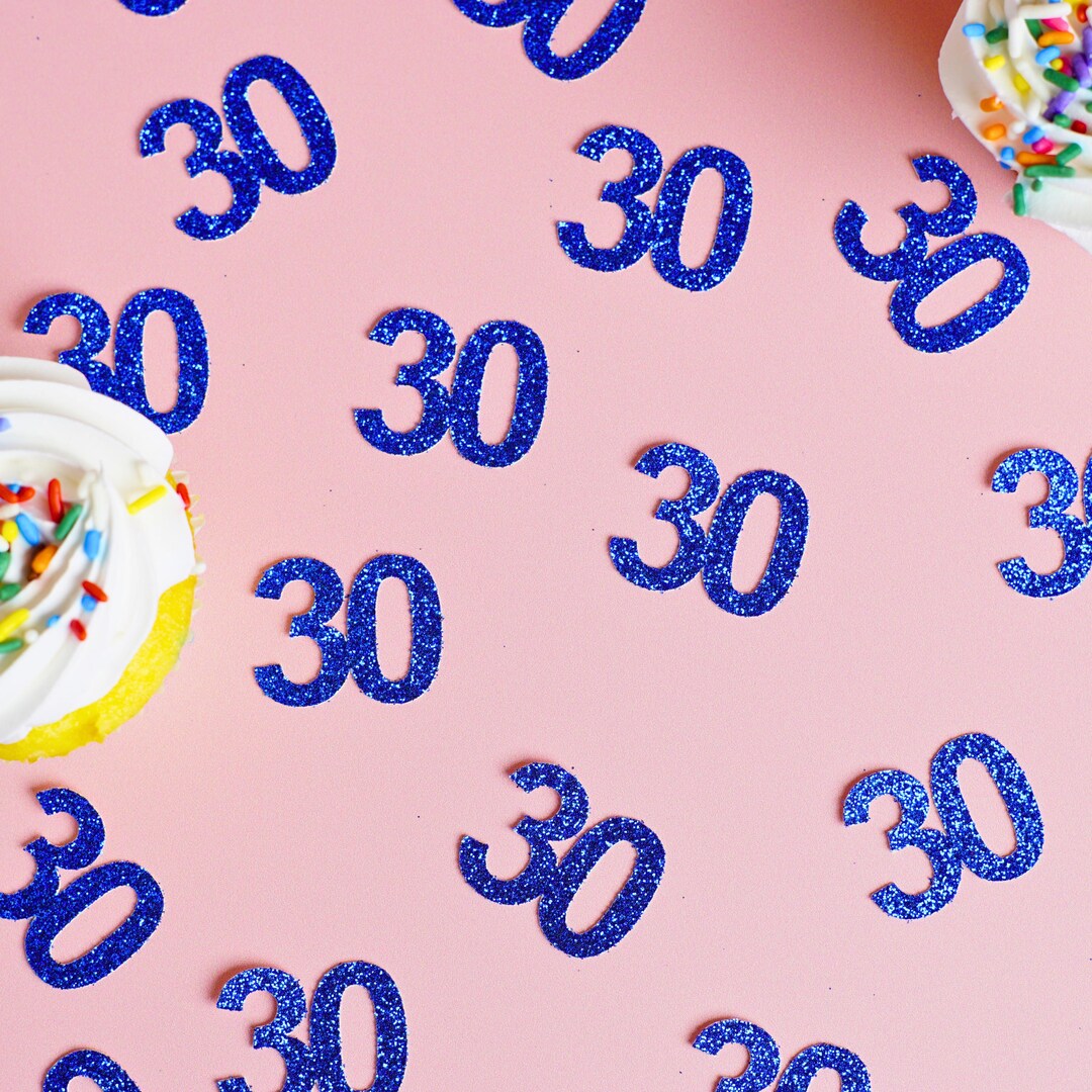 30th Birthday Confetti | 30th Anniversary Confetti | Glitter Party ...