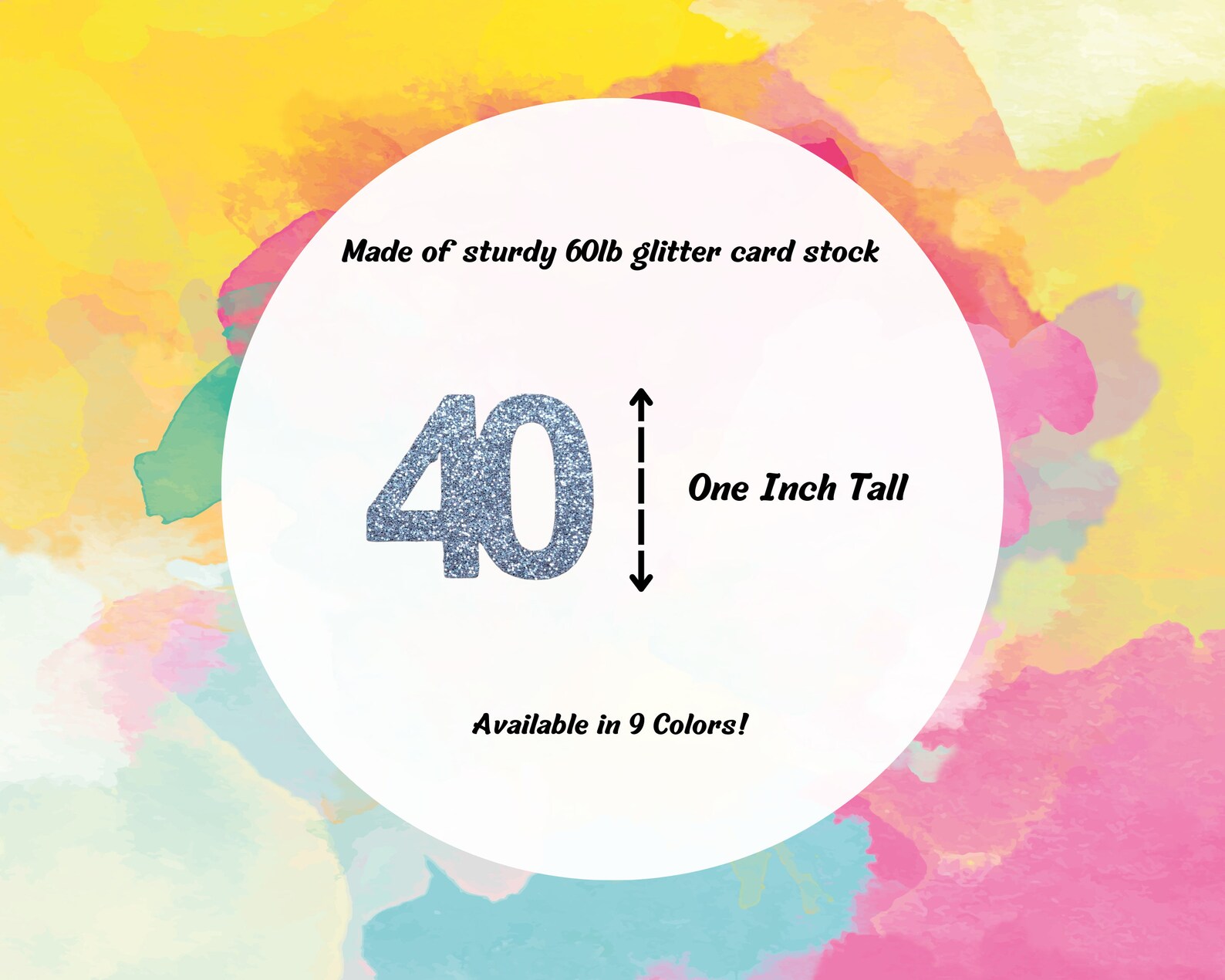 40th Birthday Confetti | 40th Anniversary Confetti | Glitter Party ...