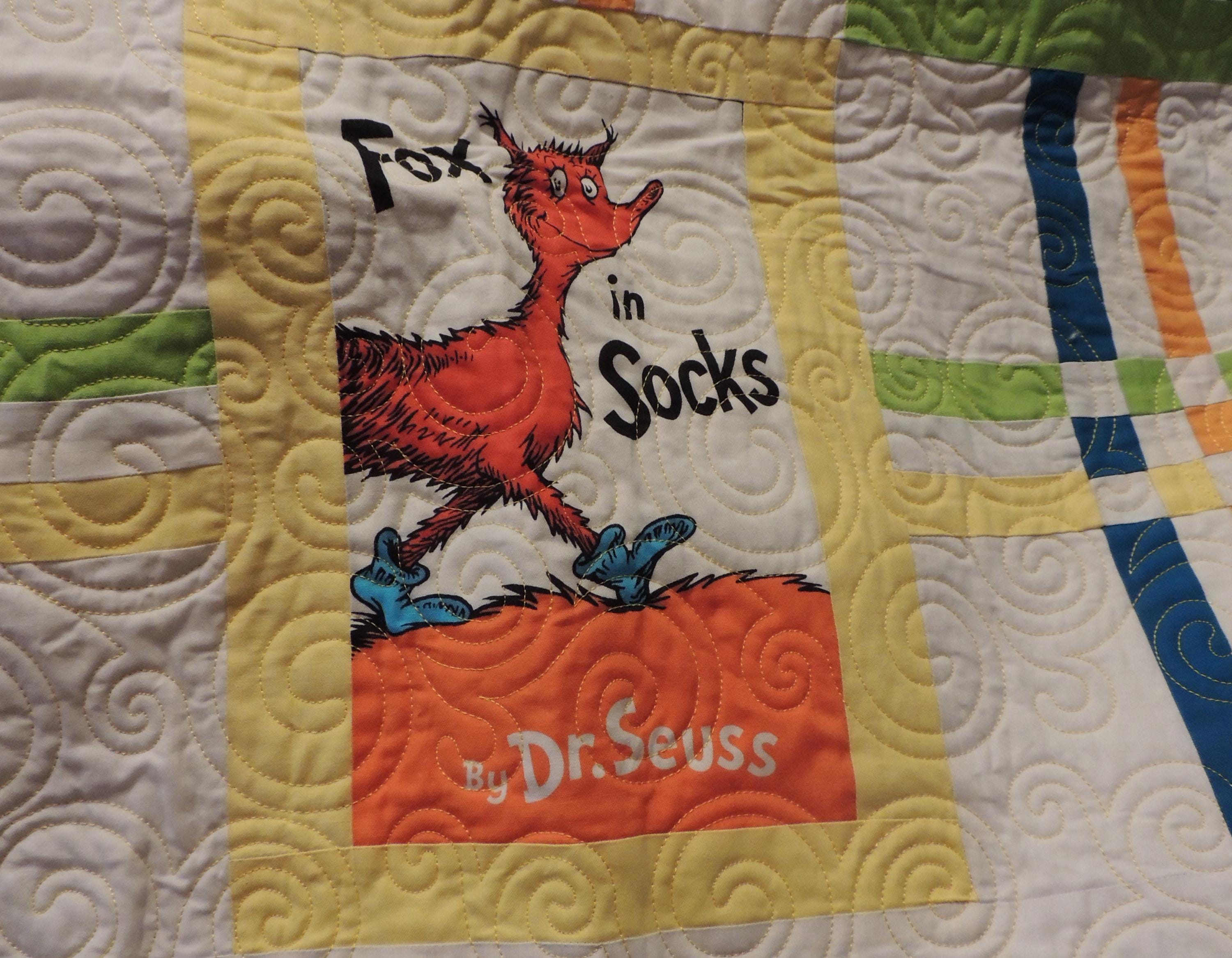 Dr. Seuss Book Cover Quilt 56x52 - Etsy