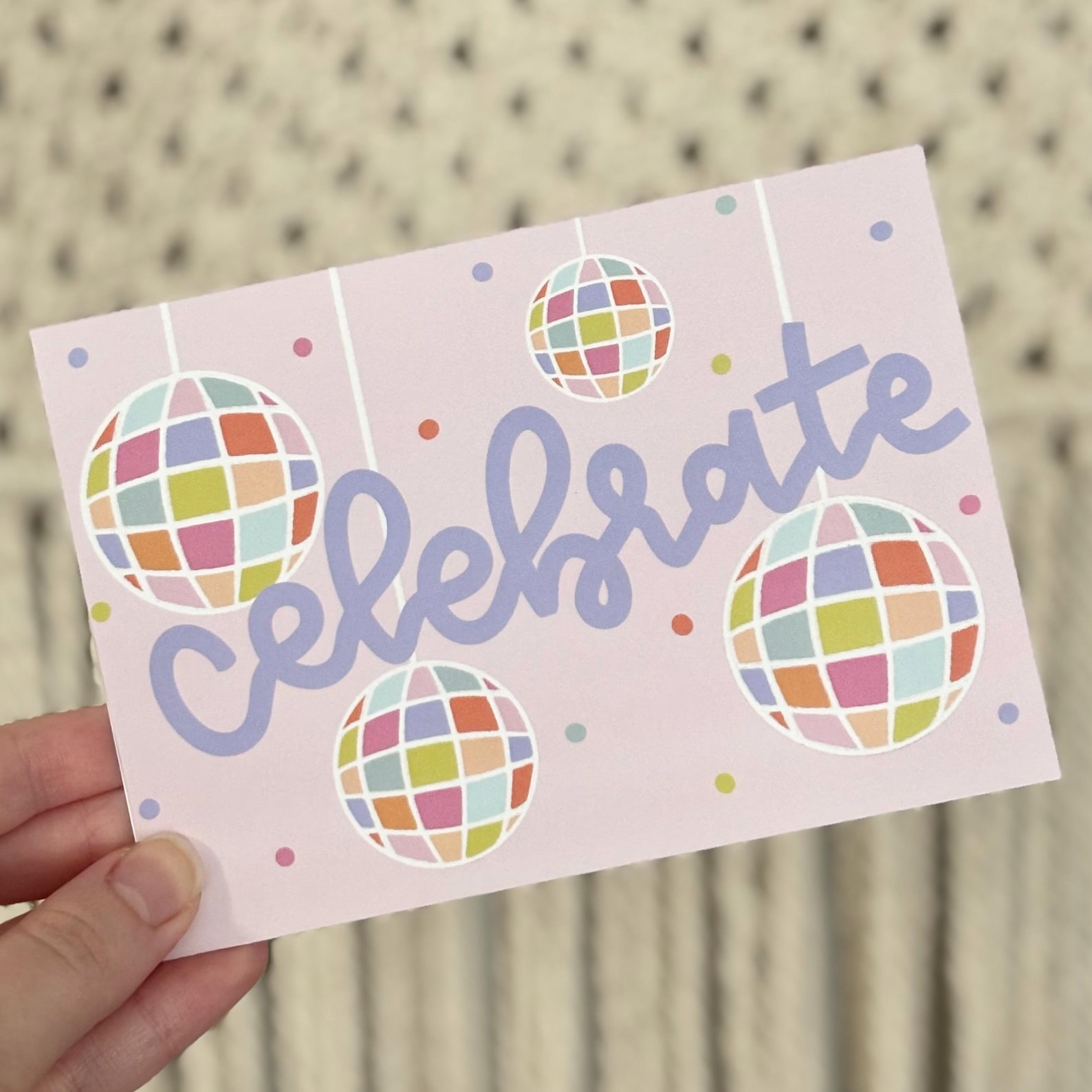Celebrate Disco Ball Card | Congrats, Birthday, Graduation, Milestone ...