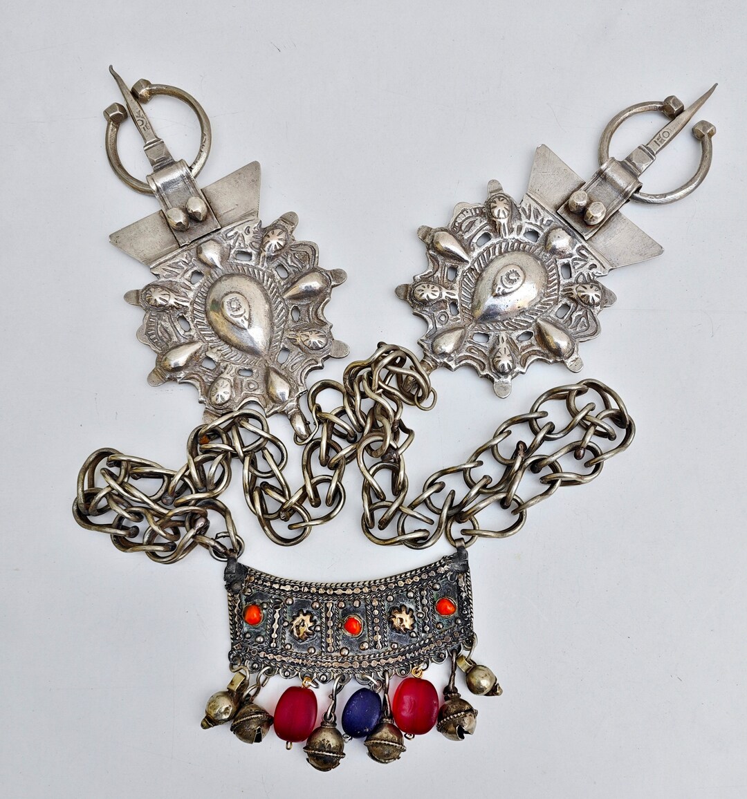 Fibulas Berber Silver Necklace With Pendant, Nador, Morocco. 4 - Etsy
