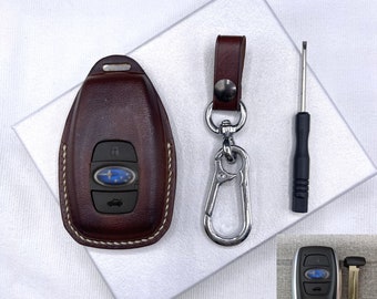 Leather Key Case Subaru - Etsy