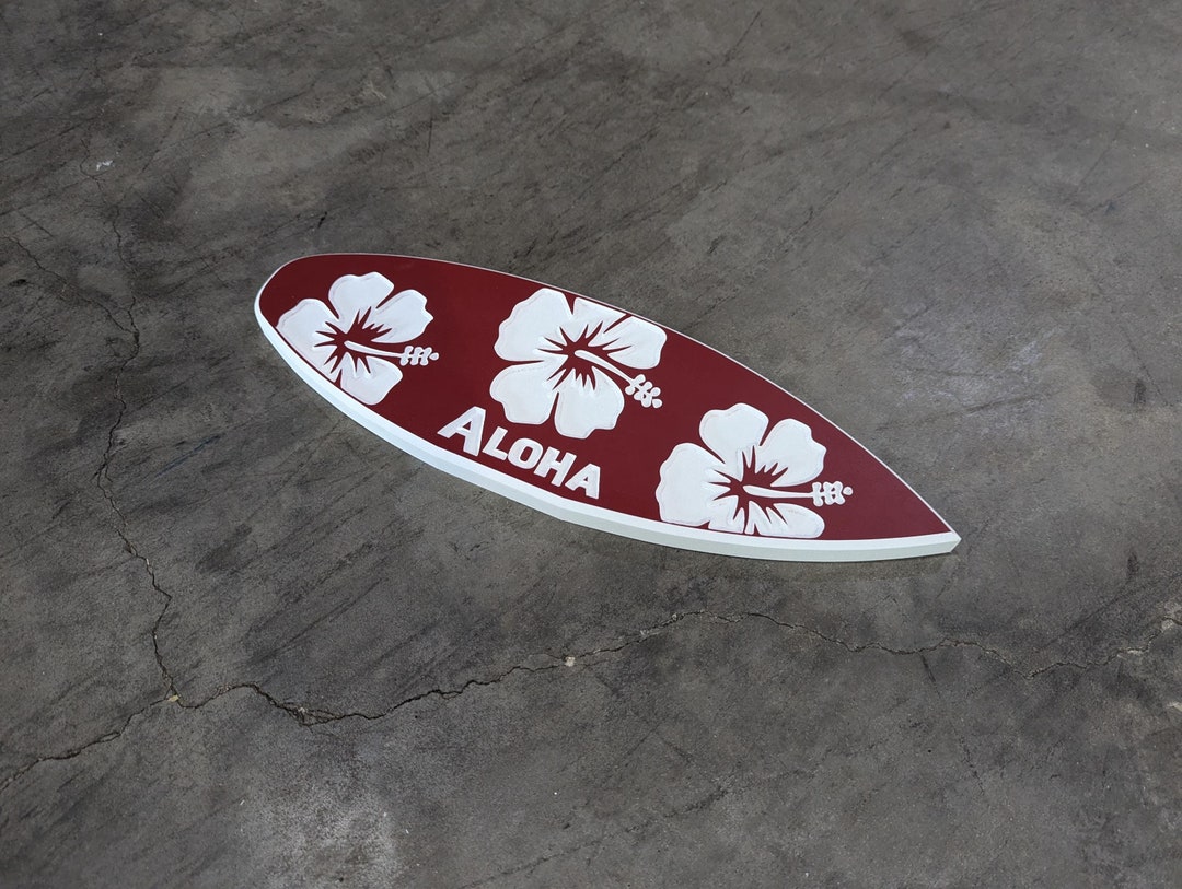 Custom PVC Surfboard Welcome Sign Weatherproof Coastal Beach Decor ...