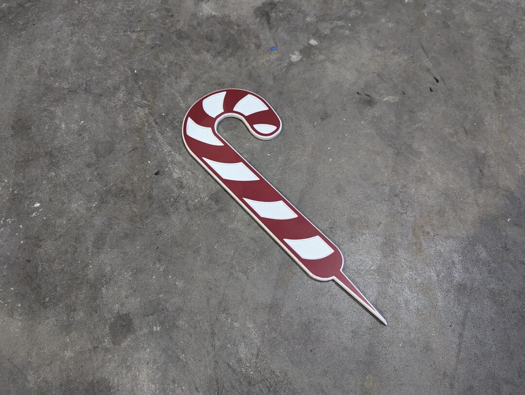 Candy Cane Yard Stake Weatherproof Christmas Holiday Decoration Outdoor ...