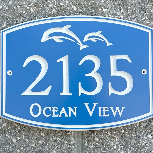 Coastal House Number - Etsy