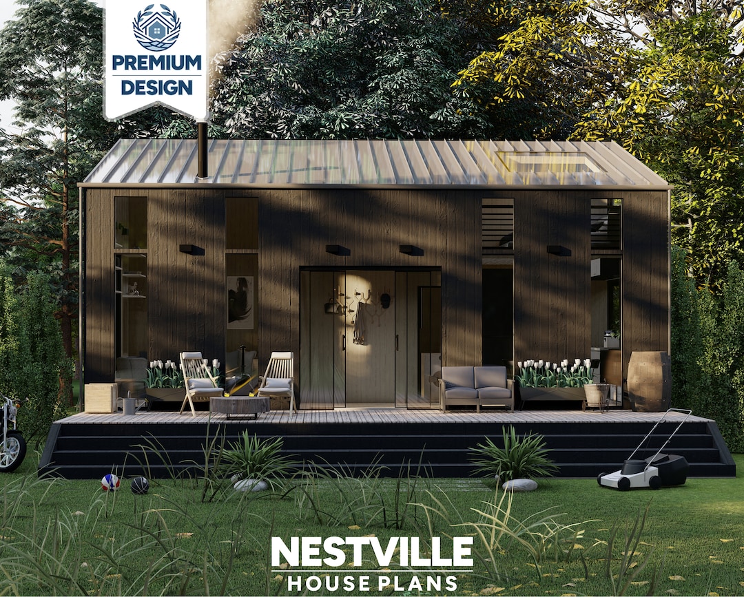Modern House Plans | 12x30 Cabin House Plans | Architectural Plans ...