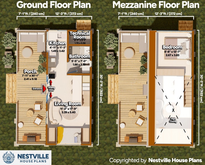 Modern House Plans 12x30 Cabin House Plans Cabin Plans Tiny House Plans ...