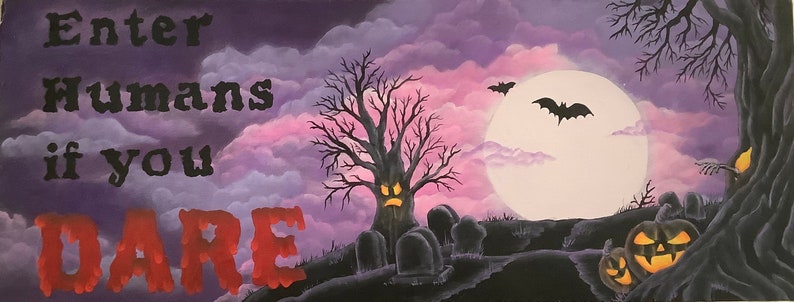 Enter Humans If You Dare - Etsy