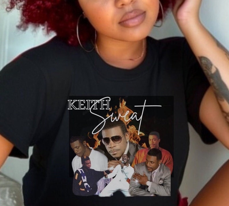 Keith Sweat T-shirt, Custom 90's R&B Shirt, Womens Tee, Gift for Her ...