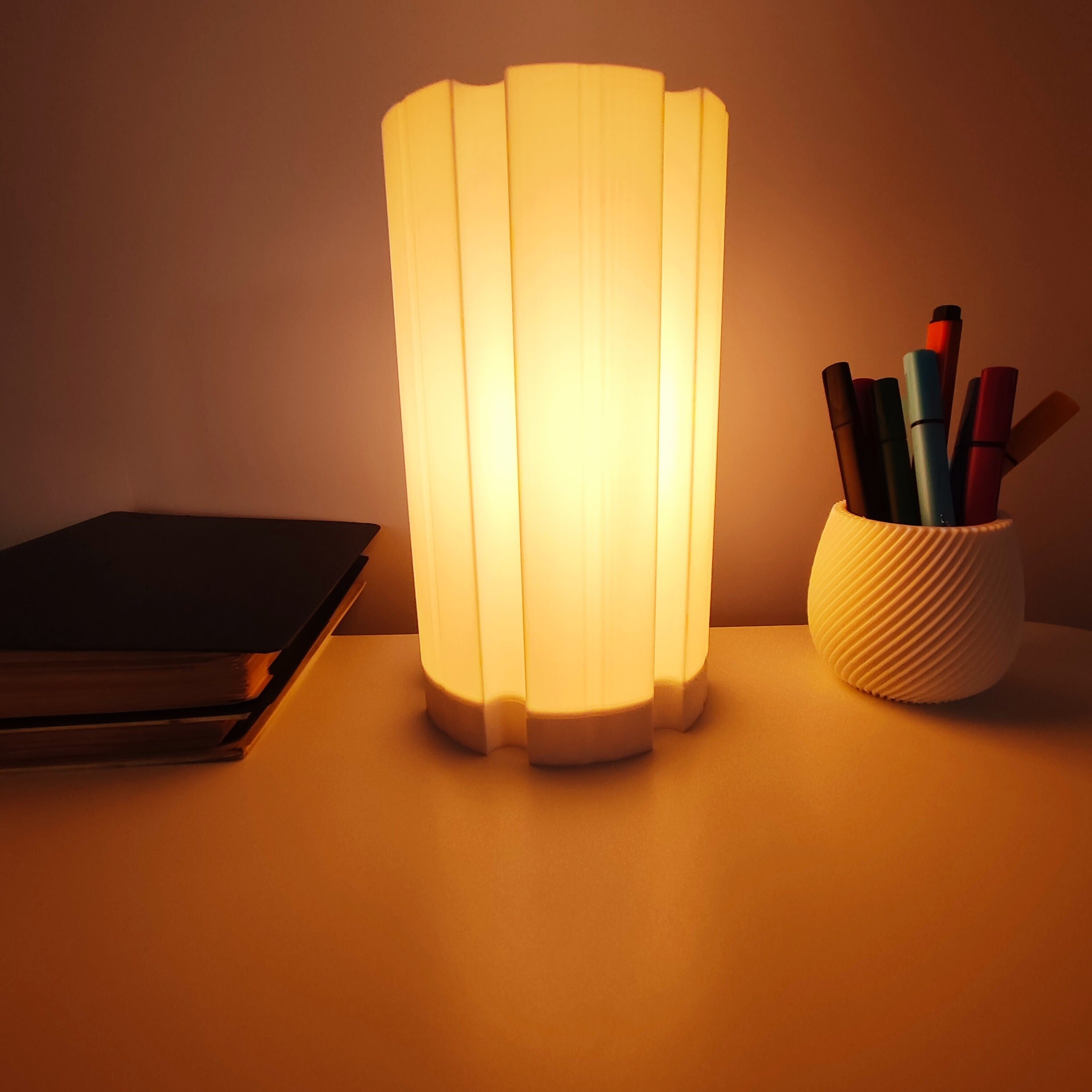 3D Printed Desk Lamp, Handmade Table Lamp, Modern Desk Lighting, Home ...