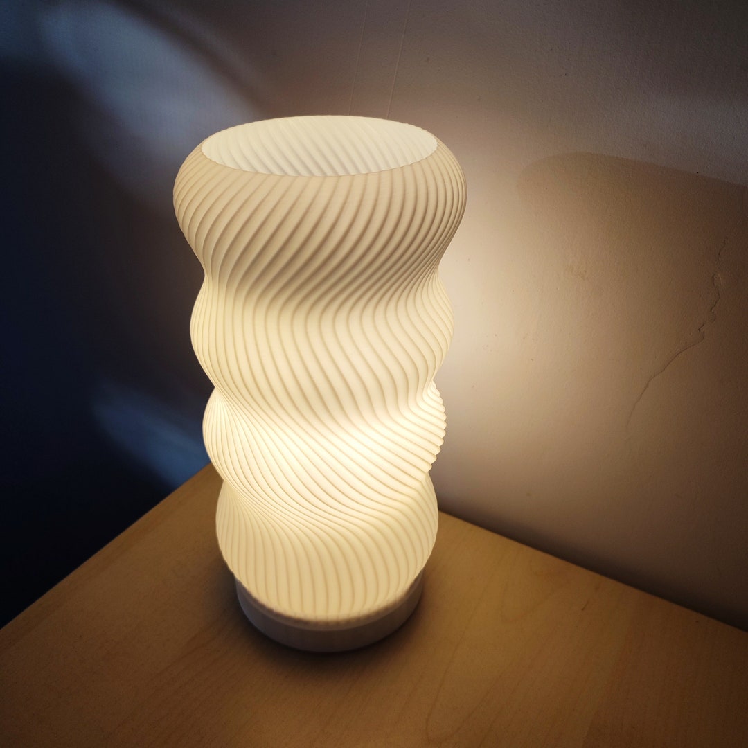 Contemporary 3D Printed Desk Lamp With Sleek Design - Etsy