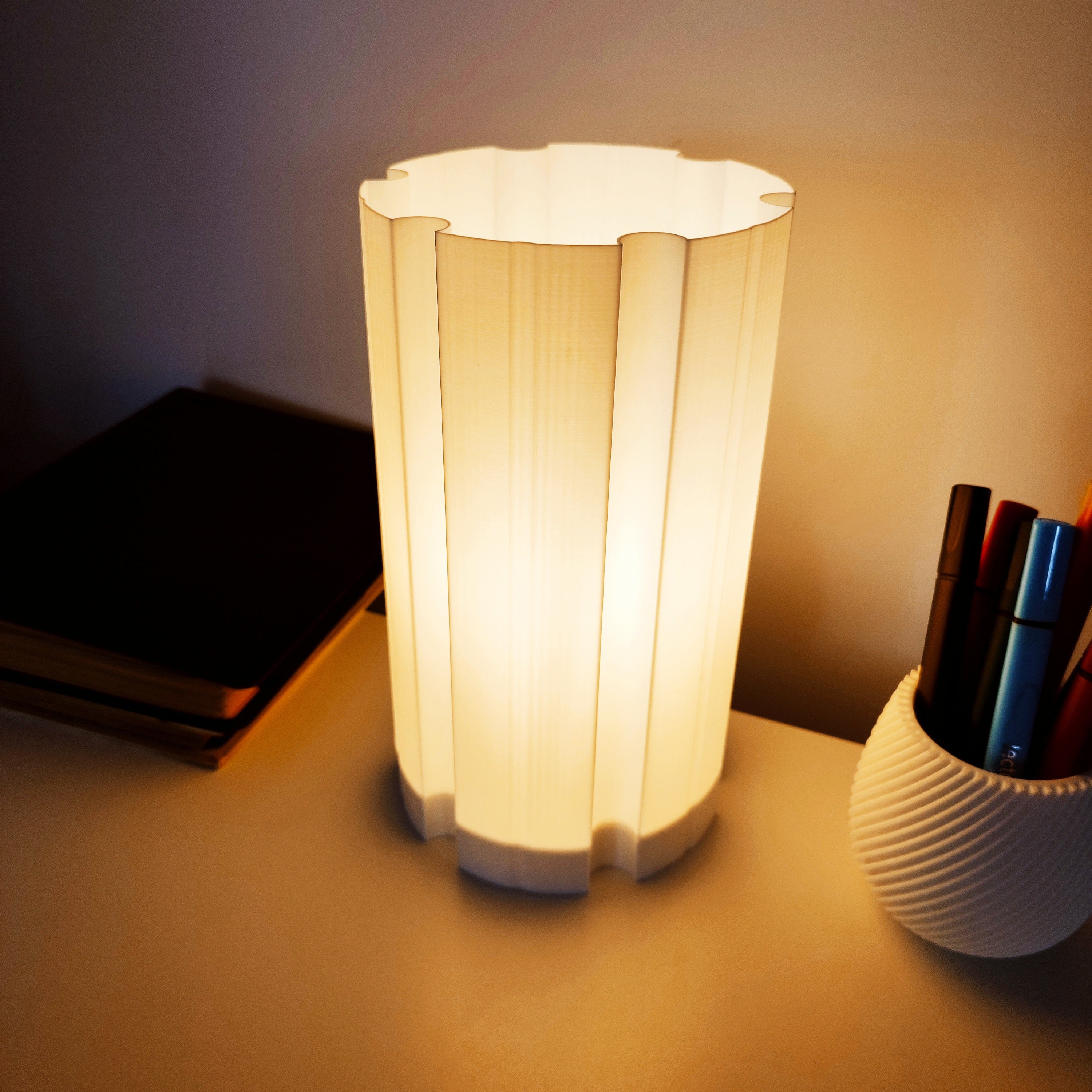 3D Printed Desk Lamp, Handmade Table Lamp, Modern Desk Lighting, Home ...