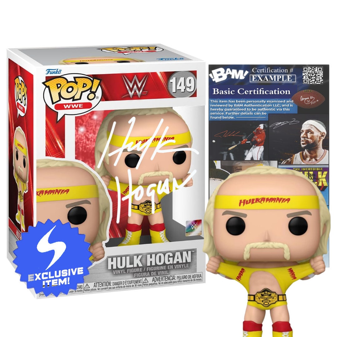 Hulk Hogan Autographed WWE Funko Pop WWE Signature With COA - Etsy