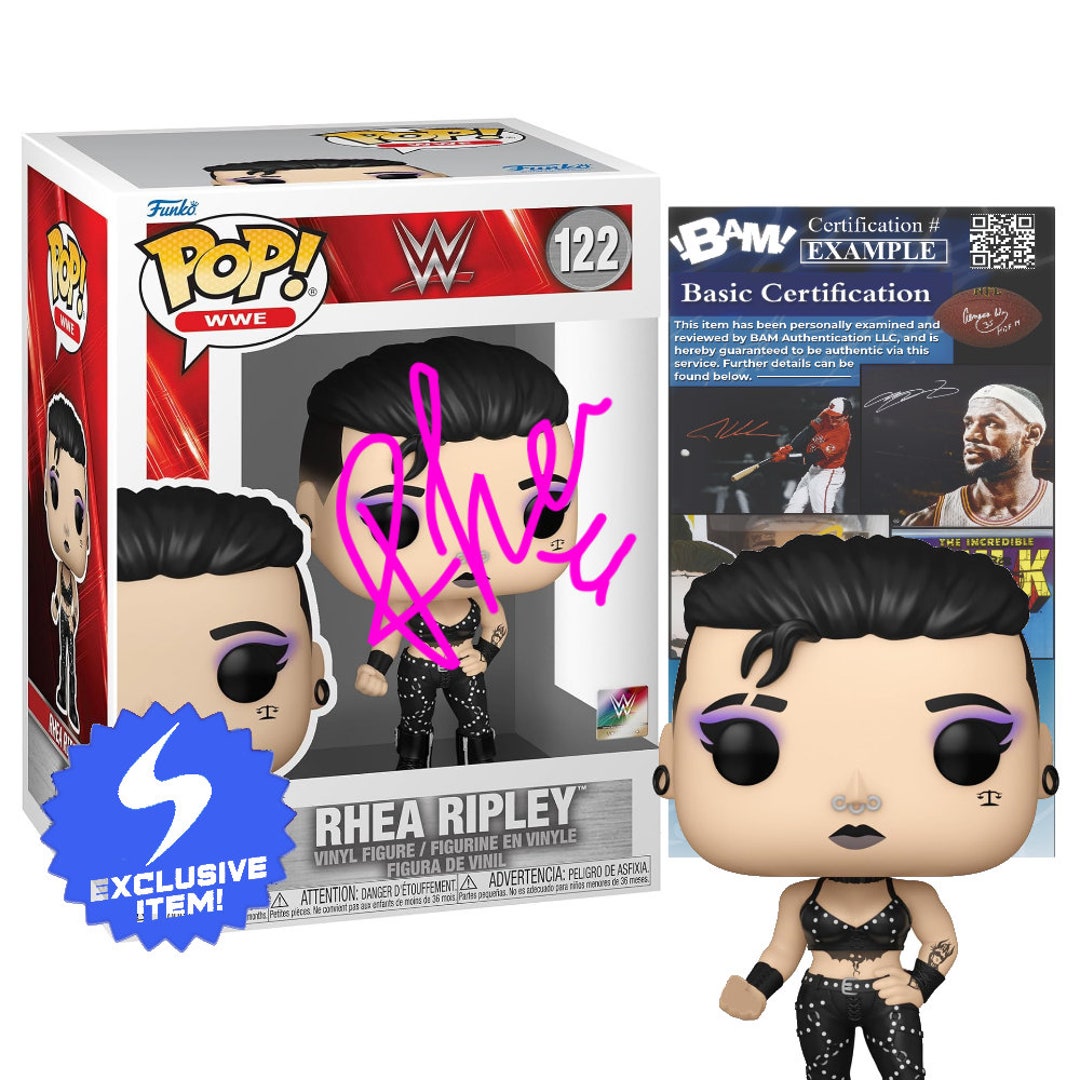 Rhea Ripley Autographed WWE Funko Pop WWE Signature With COA - Etsy